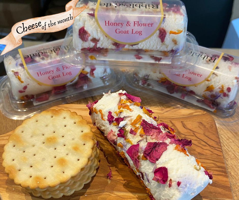 Cheese of the Month: Ribblesdale Honey & Flower Goat Log – Corbridge Larder